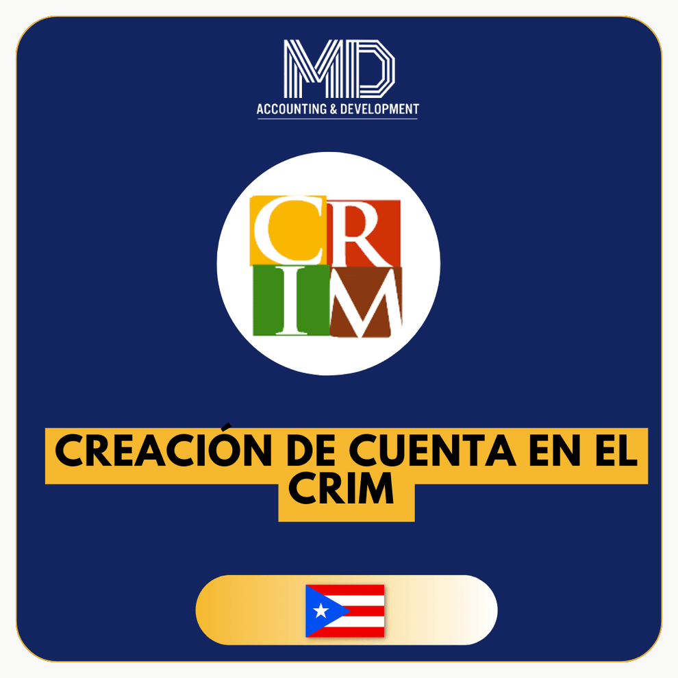 Creación de cuenta en el CRIM – MD Accounting & Development